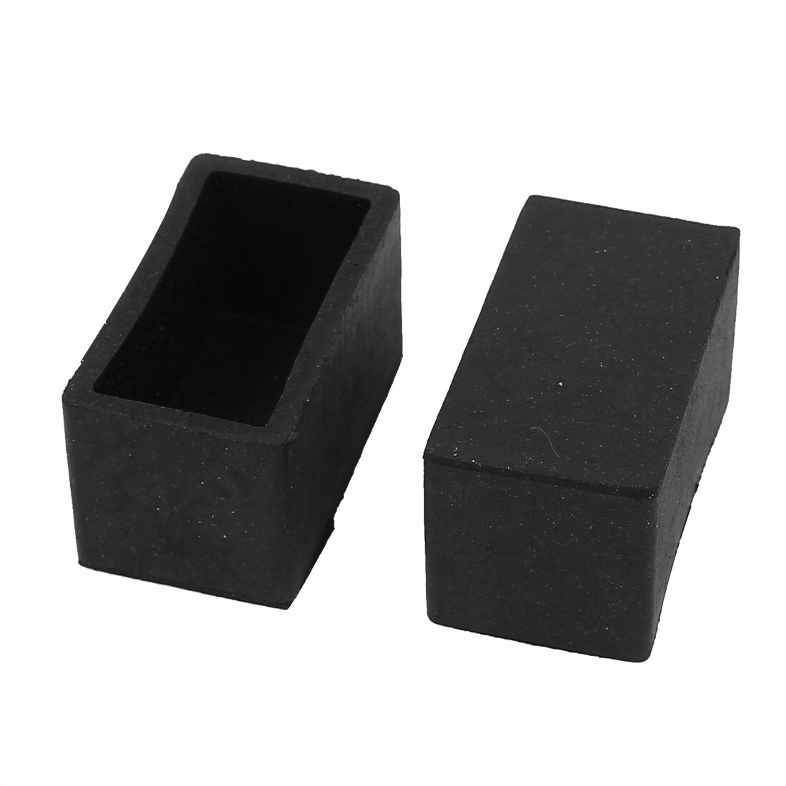 Furniture Table Chair Leg Foot Plastic Cover Cap Black 40mm x 20mm 8pcs ...