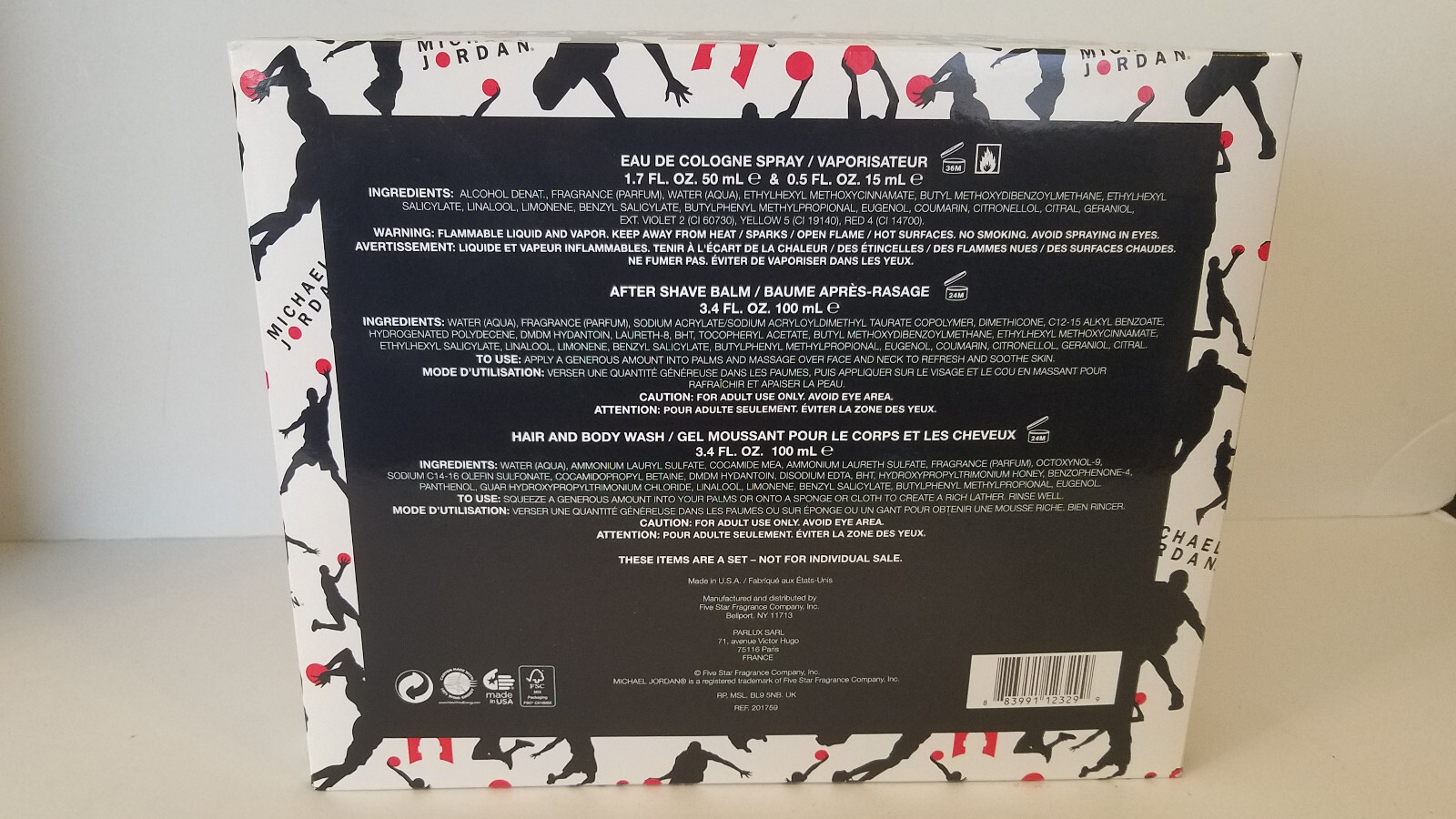 Michael Jordan 4 Piece Gift Set For Men Cologne Spray Body Wash After ...