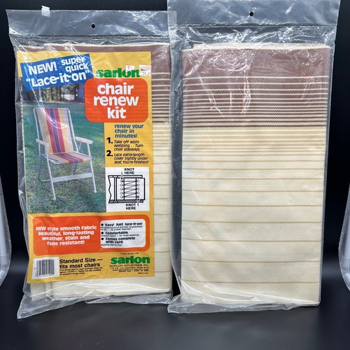 Vtg Sarlon Lawn Chair Replacement Webbing Fabric Renew Kit Standard ...
