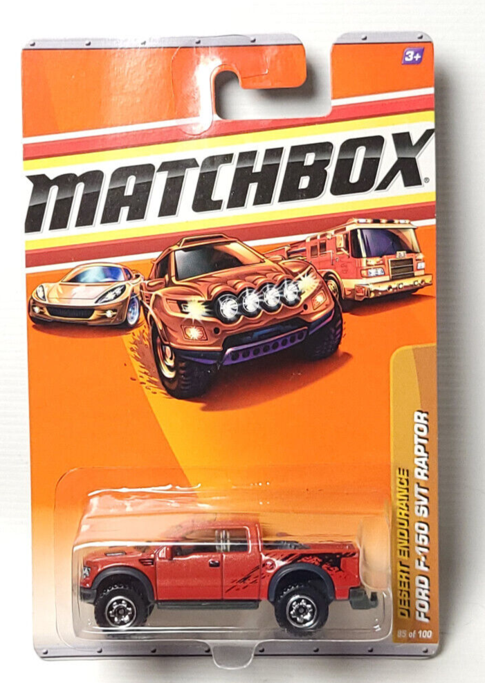 Matchbox Ford F-150 SVT Raptor Desert Endurance orange #85 | eBay