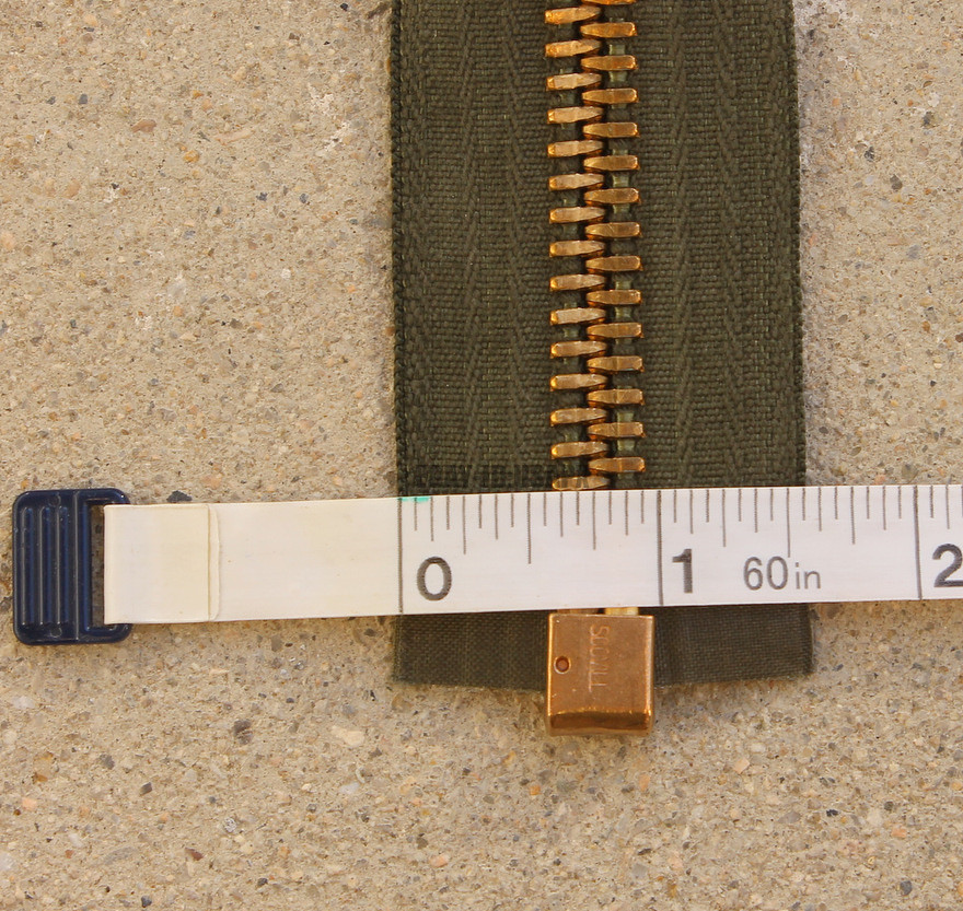 SCOVILL US MILITARY BRASS ZIPPER M-65 M-51 JACKET REPLACEMENT REPAIR ...