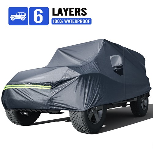 Waterproof Car Cover for Jeep Wrangler 2 Door 1987-2023 JK JL CJ YJ TJ ...
