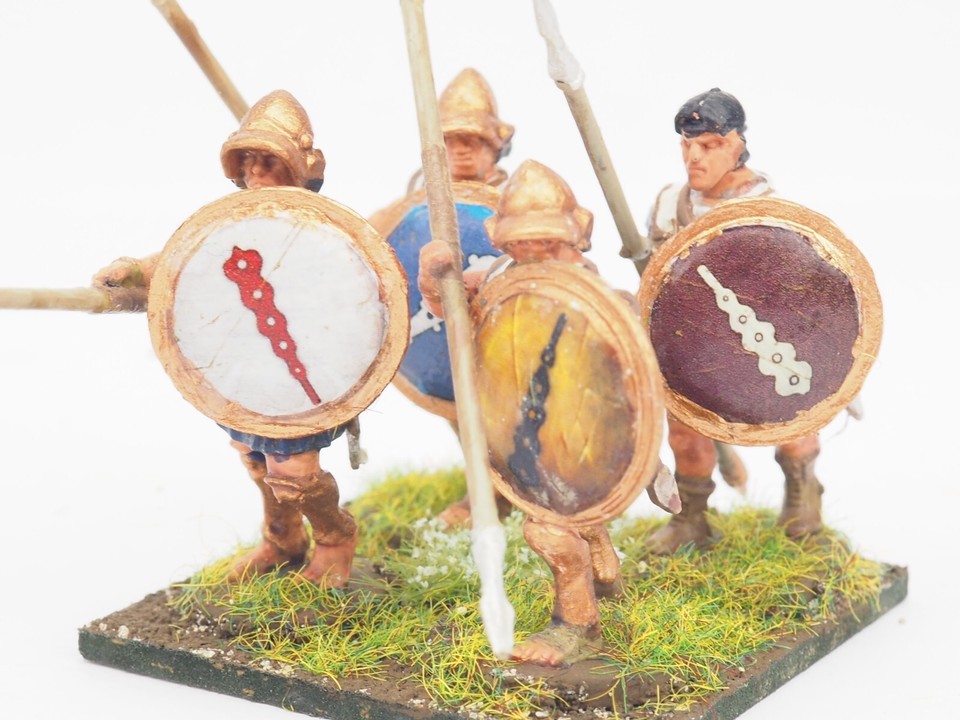 28MM ANCIENTS GREEK ARMOURED HOPLITES X 16. PAINTED. BLUE 319 | eBay UK