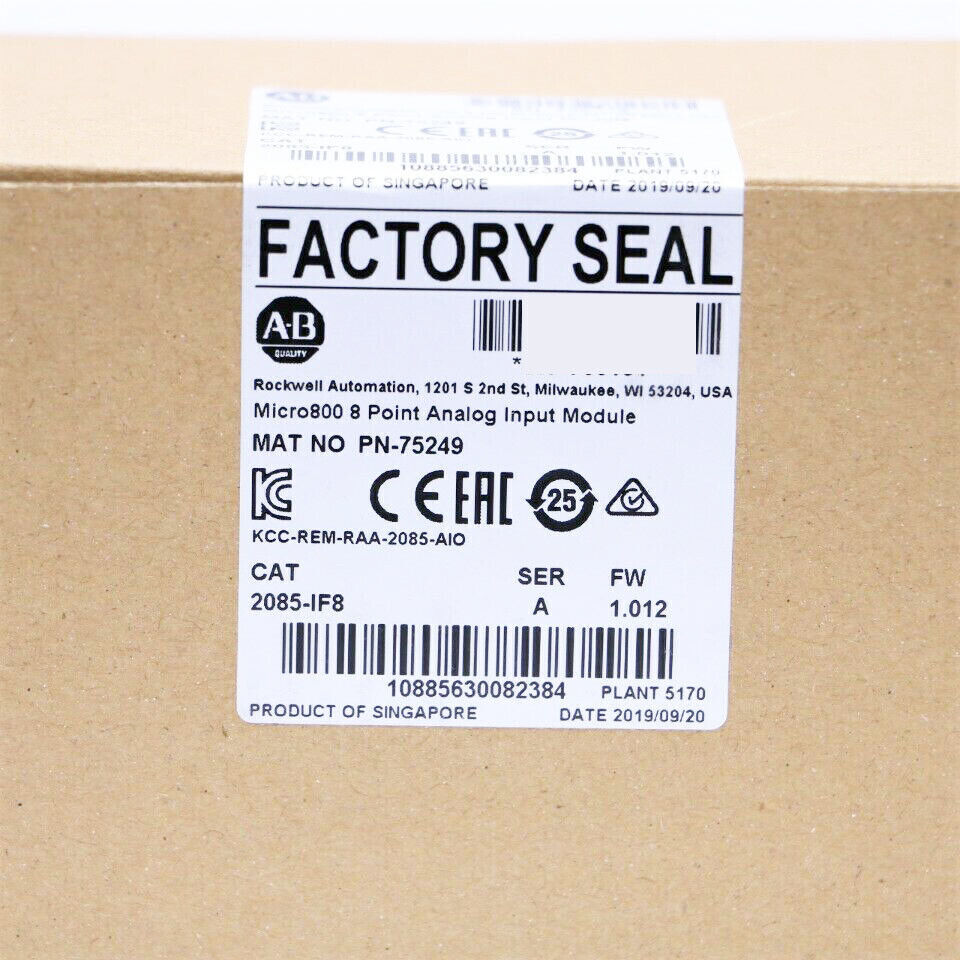 Allen Bradley 2085-IF8 Micro800 8 Point Analog Input Module 2085IF8 New ...