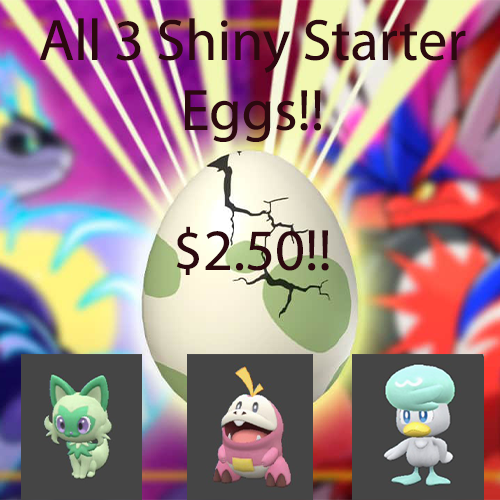 All Shiny Starter Pokemon