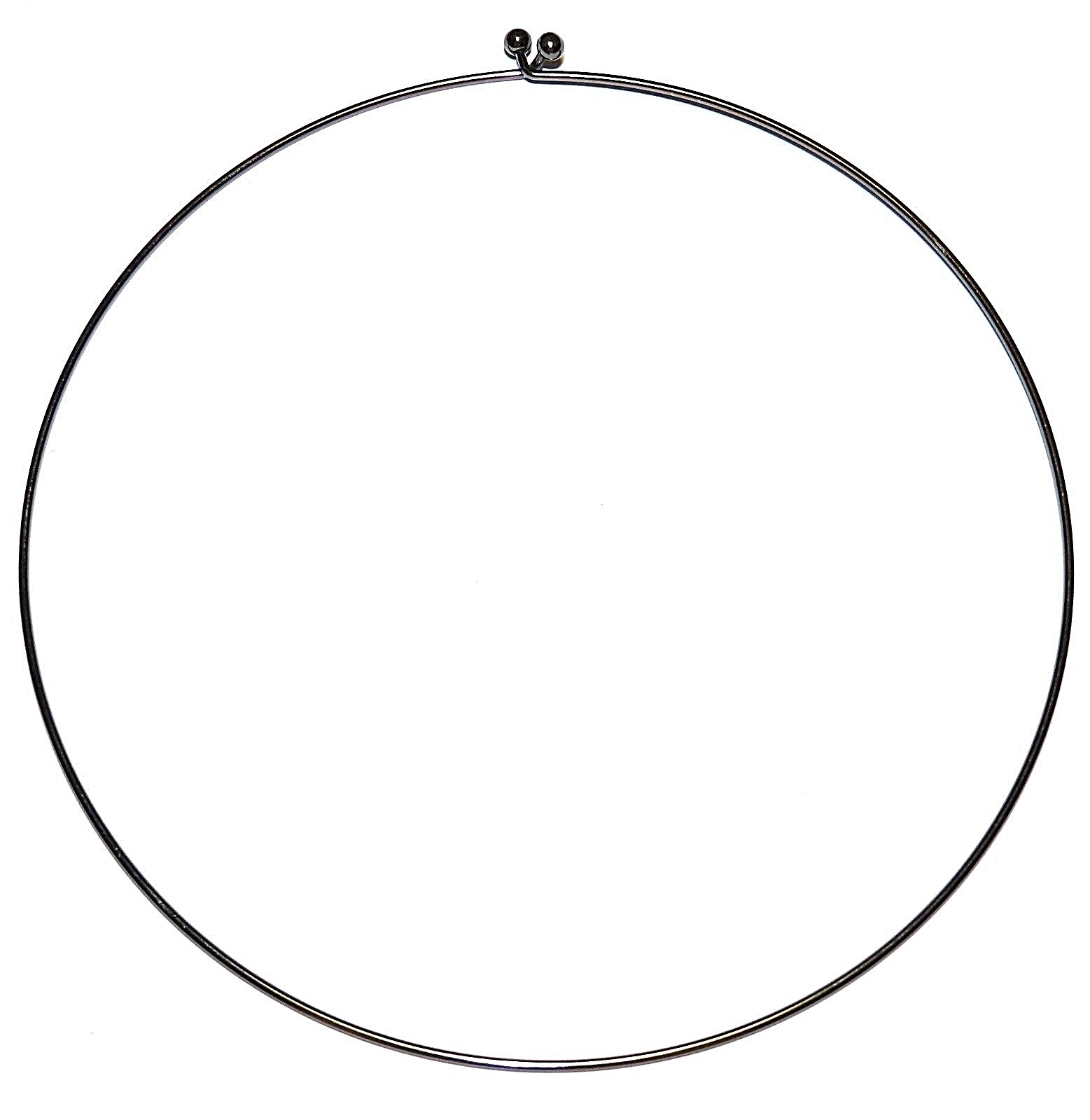 NW130 Metallic Gray Gunmetal 16" Neckwire with Ball Clousure Steel ...