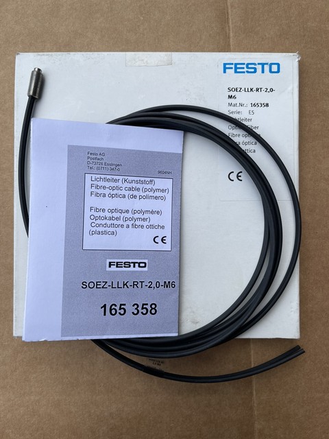 Festo Soez-llk-rt-2.0-m6 SOEZLLKRT20M6 Fiber Optic Cable for sale ...