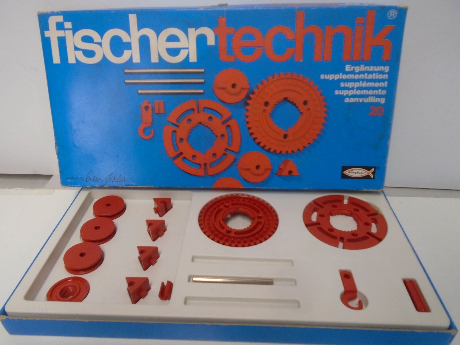 1970'S VINTAGE FISHER TECHNIK BUILDING SET #20 IN ORIGINAL BOX | eBay