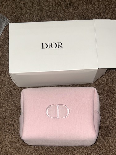 Authentic Limited Edition Dior Baby Pink GWP Cosmetic Bag With Box | eBay