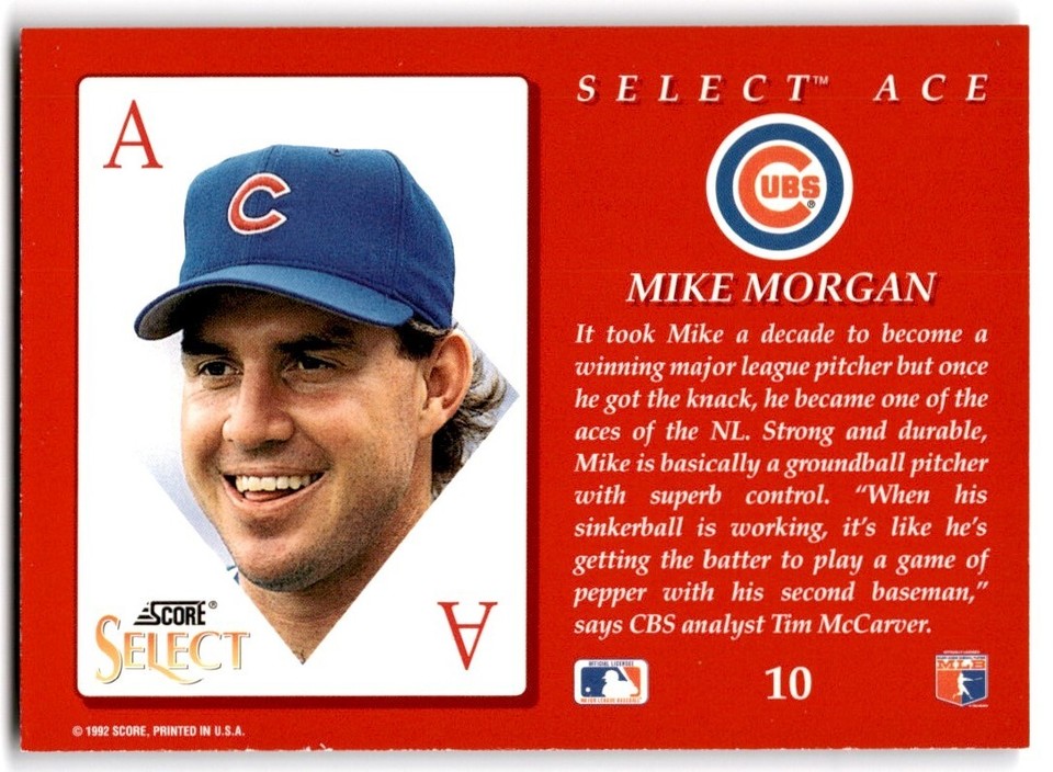 1993 Select Aces Mike Morgan Chicago Cubs #10 | eBay