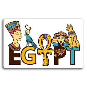 2 x 10cm Egypt Egyptian Travel Vinyl Stickers - Sticker Laptop Luggage ...