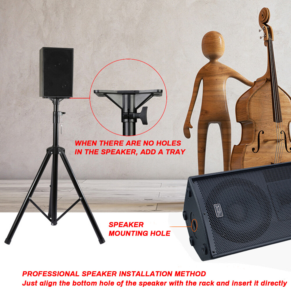 Heavy Duty Speaker Stands New Adjustable Portable Carry Home Studio ...