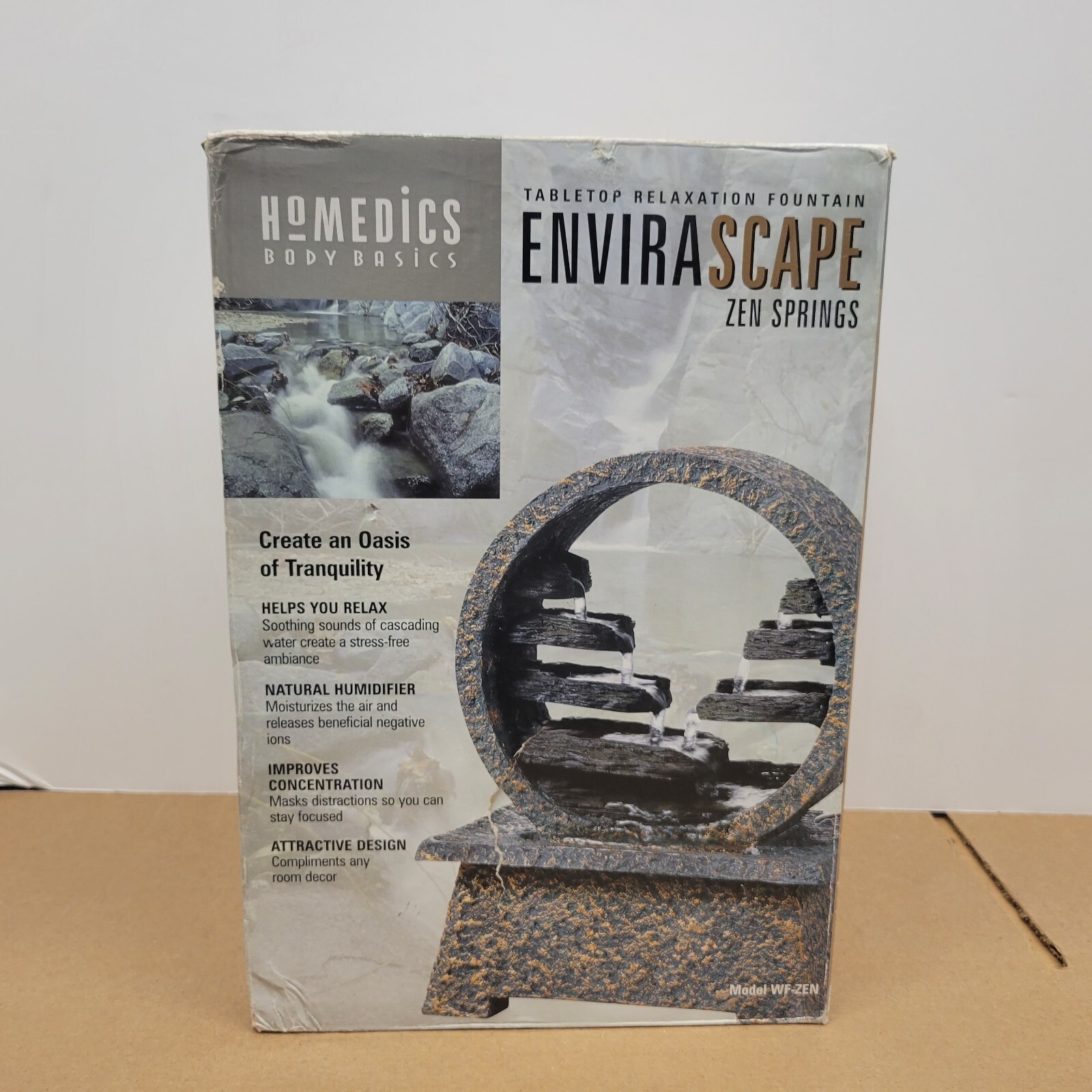 HoMedics Envirascape Zen Springs Relaxation Cascade Fountain Wf-zen for ...