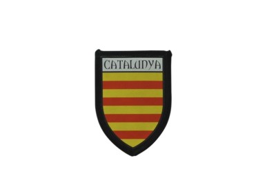 Patch printed embroidery travel souvenir shield flag catalonia catalunya catalan | eBay