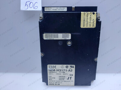 IBM H3171-A2 171 MB 3.5" IDE Hard Disk Drive 84G3932 D43738 F0INA510 ...