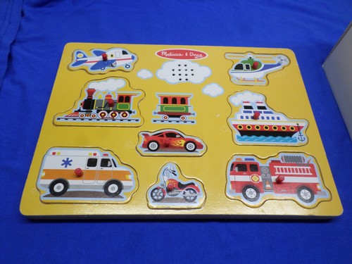 Melissa & Doug Sound Puzzle - Vehicles | eBay
