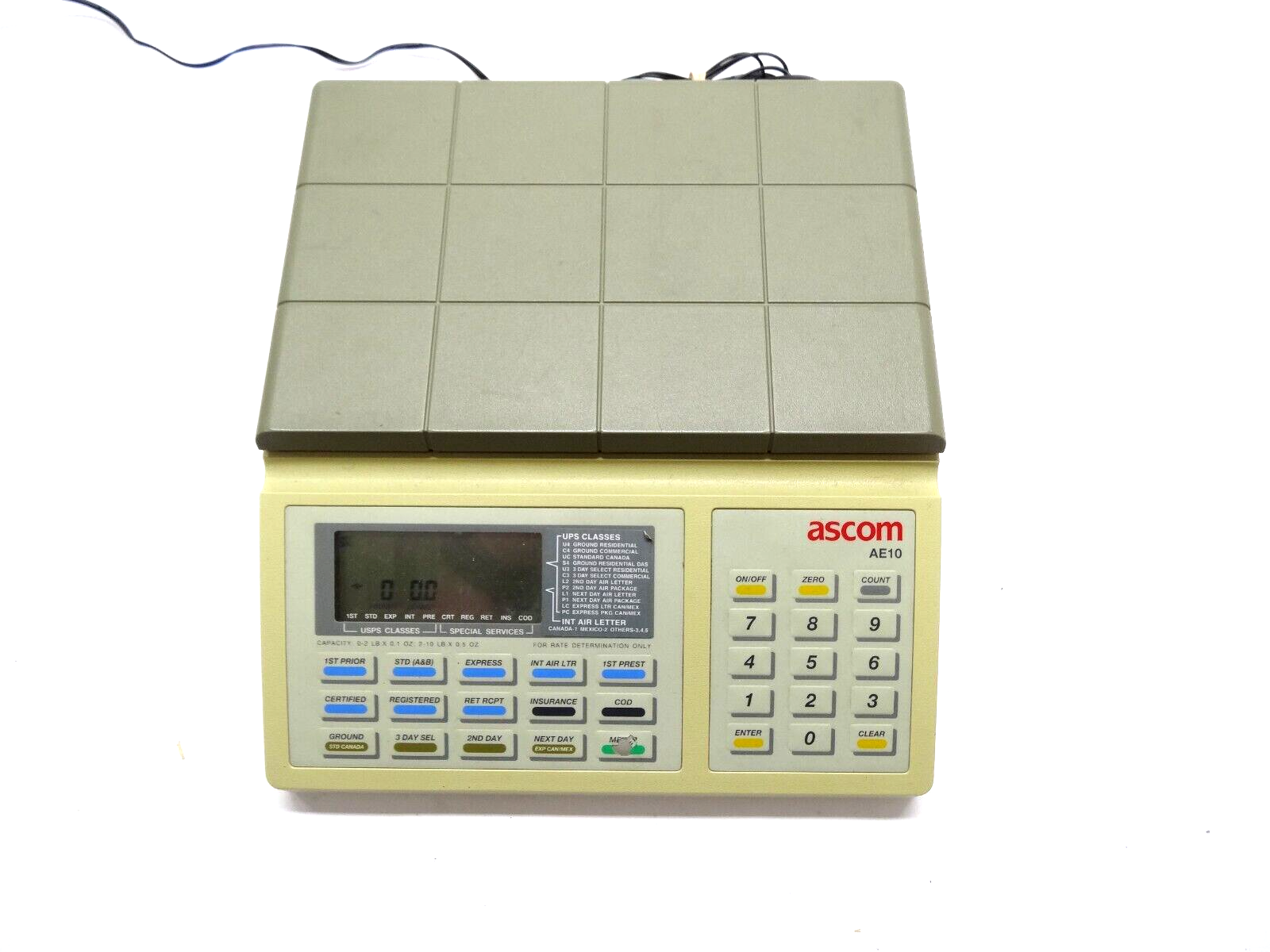 Ascom AE10 Digital Postal Scale Model 9002 w/Power Supply | eBay