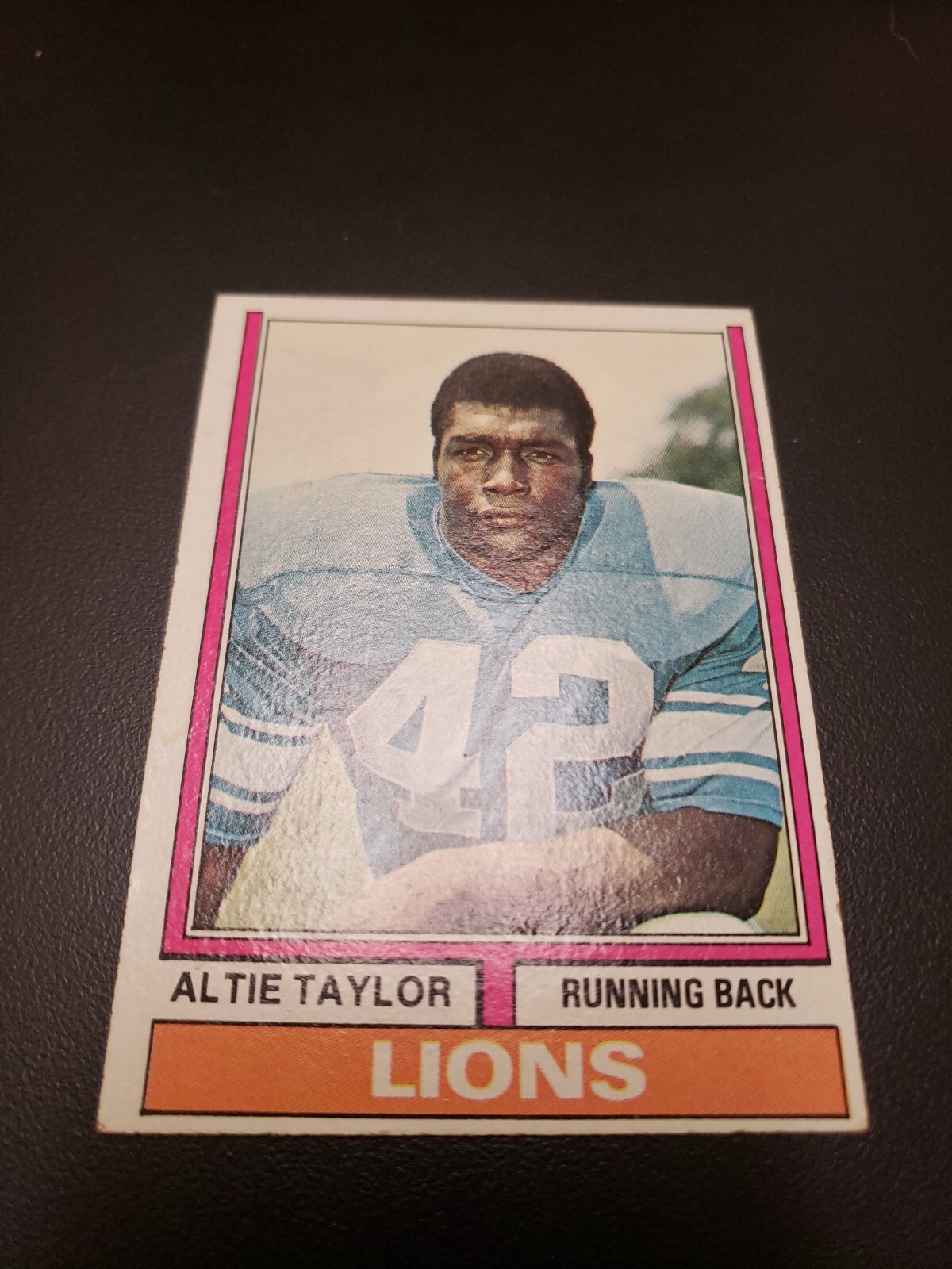Altie Taylor Detroit Lions 1974 Topps #412. | eBay
