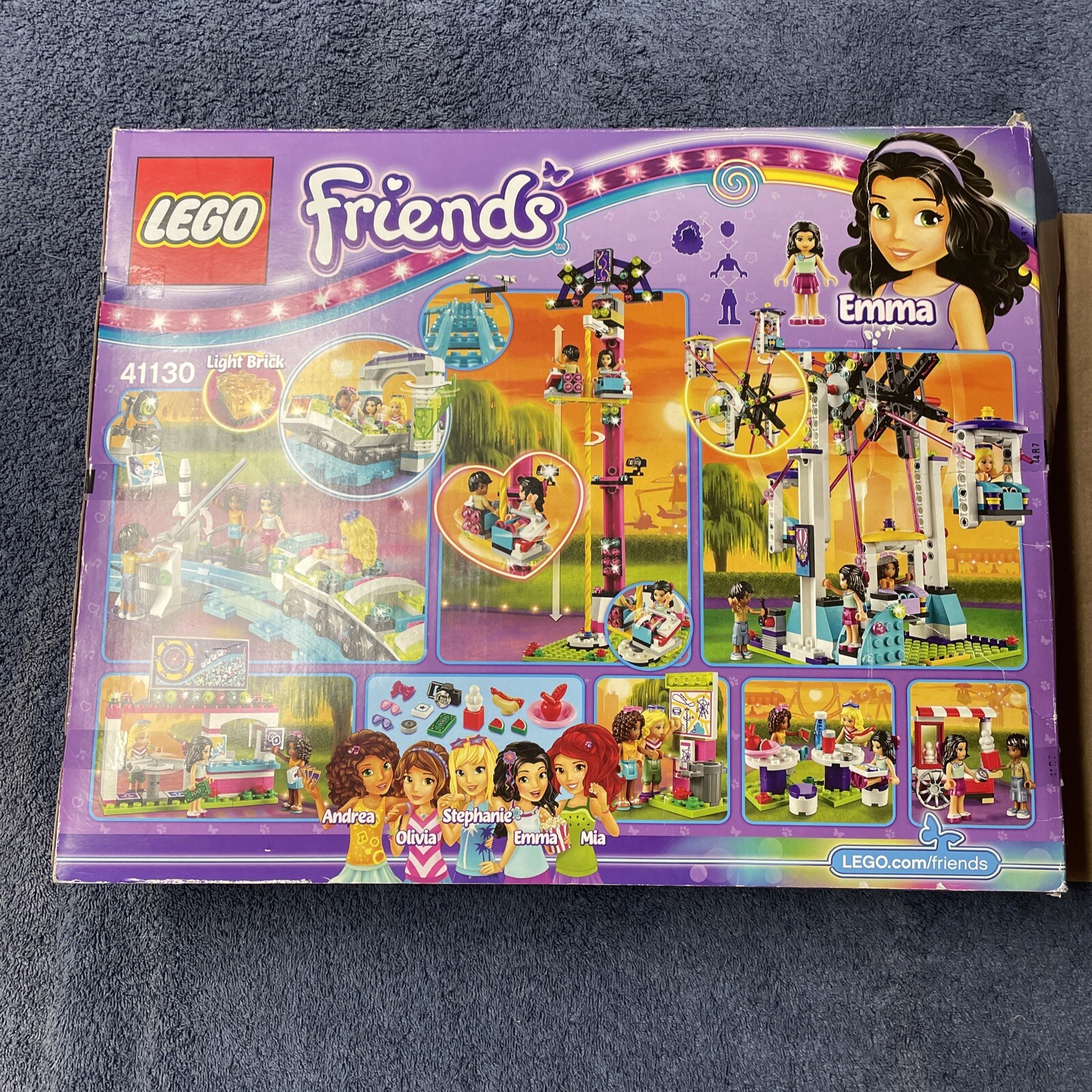LEGO Friends 41130 Amusement Park Roller Coaster 100% Complete Mostly ...