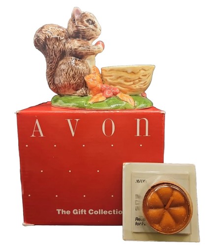 Vintage AVON Nature's Friend Squirrel Candle Holder Ceramic | eBay