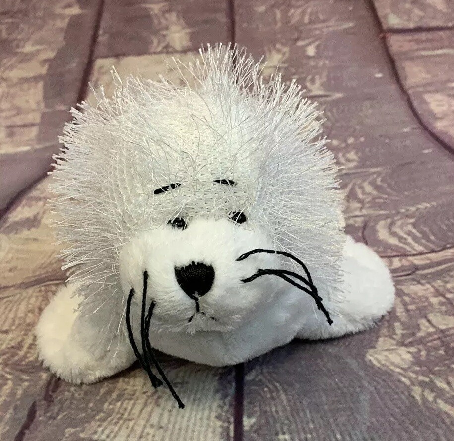 Webkinz Ganz Soft Plush Stuffed Animal White Seal Walrus Sea Lion Toy ...