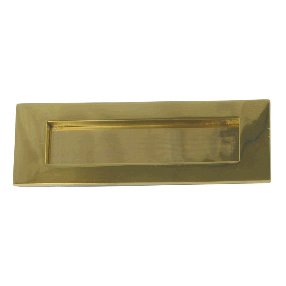 Letter Box Plate Chrome Brass Front Door External Postal Plate Cover ...