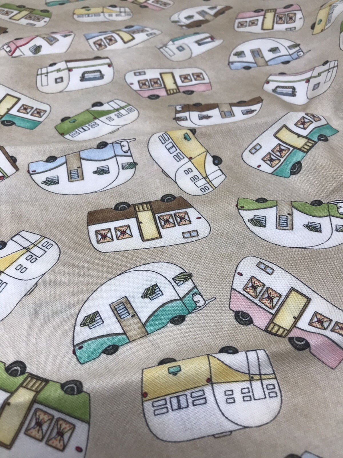 Roam Sweet Home Fabric Kris Lammers for Maywood Ham Can Camper Travel ...