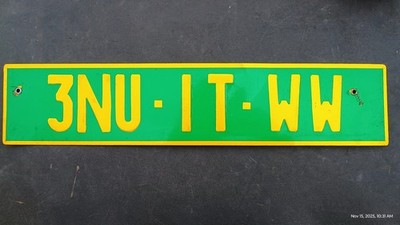 Senegal UNITED NATIONS license plate. Steel | eBay