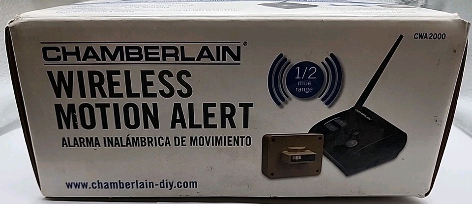 Chamberlain CWA2000 Wireless Motion Alert System (TESTED) Unit 1/2 mile ...
