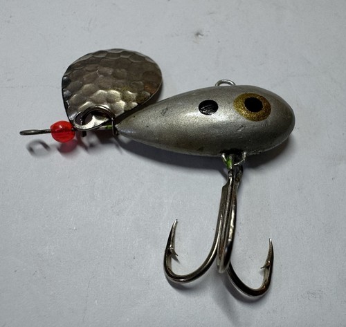 Vtg Metal Body Spinner Lures • Mann's Little George Silver | eBay