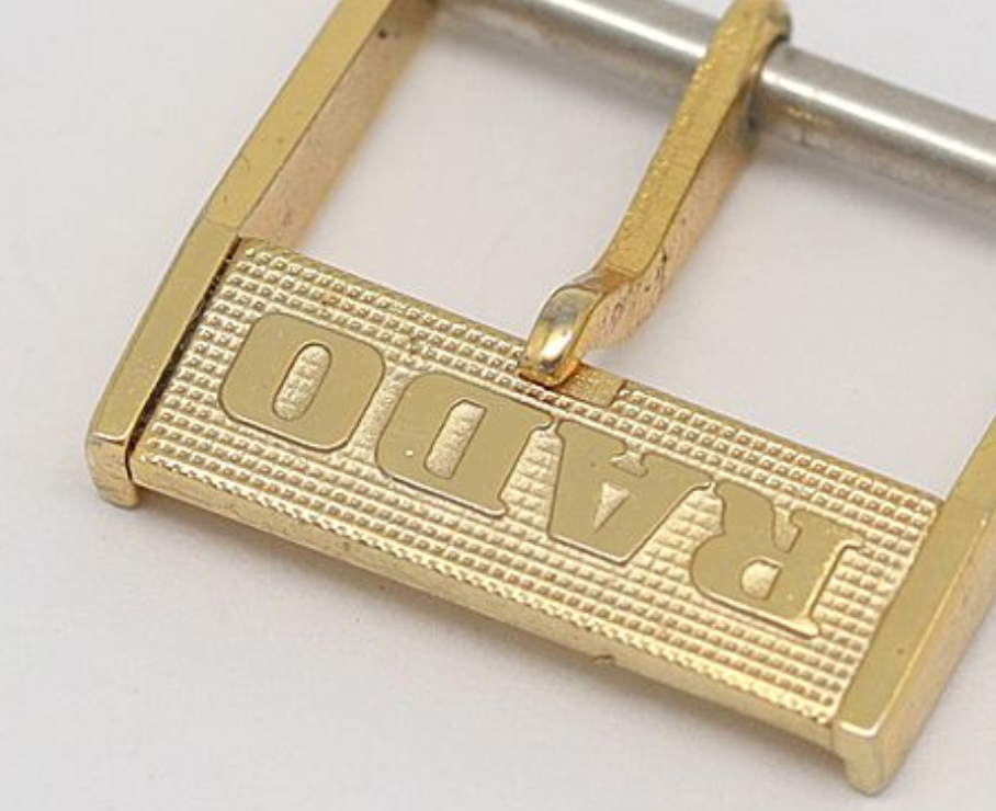 Rado Genuine Gold Buckle for 14mm Men's No Main Watch Band Used Good ...