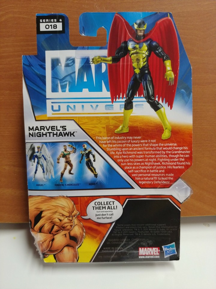 Marvel Universe S4 18 NIGHTHAWK COMIC SHOT COLLECTIBLE 1:16 scale | eBay