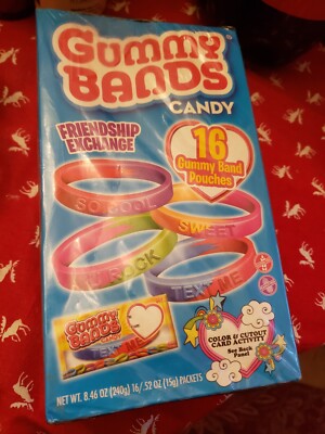 Gummy Bands - Candy Bracelets - Great Gift for Crush Romance Friendship ...