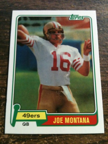 JOE MONTANA 2012 Reprint 1981 Topps Rookie Card RC San Francisco 49ers ...