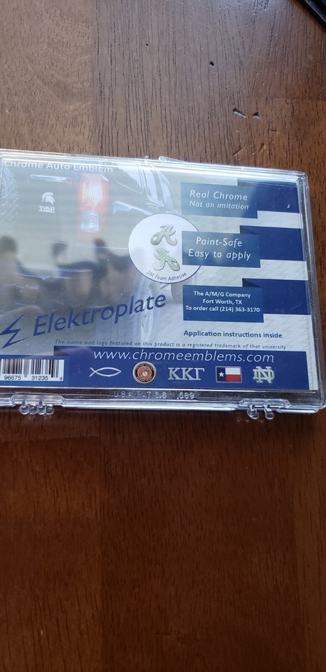 Elektroplate Chrome Auto Emblem Texas State University | eBay