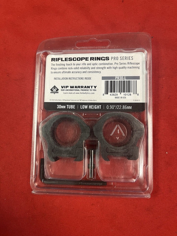 VORTEX Pro Series 30MM Rifle Scope Rings Low Height Picatinny Weaver ...