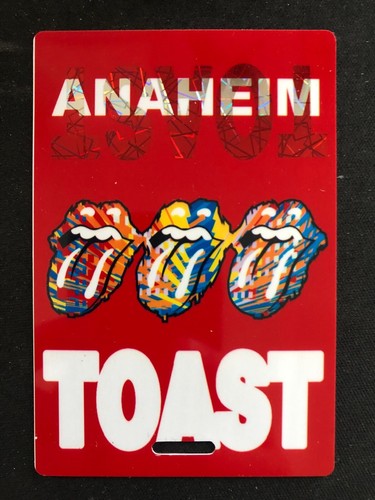 ROLLING STONES Pass LAMINATE "TOAST" PRODUCTION BUILD "MISPRINTS" RARE ...