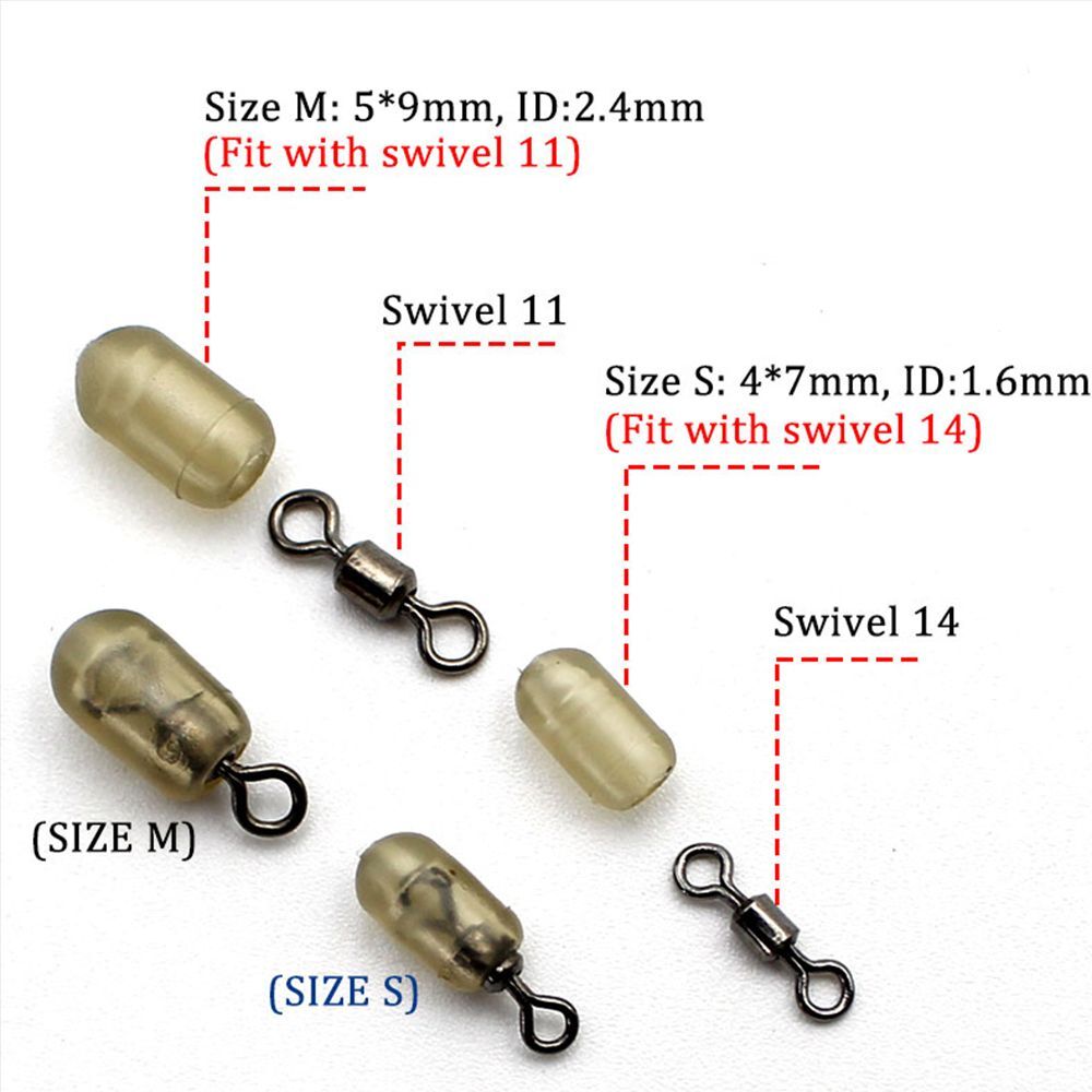 Tackle Quick Change Spinner Swivel Feeder Coarse Swivel Stop Beads Carp ...