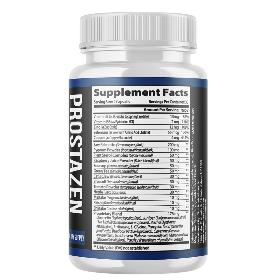 Prostazen Pills - Healthy Prostate and Vitality Support Supplement - 6 ...
