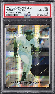 1997 BOWMAN'S BEST ATOMIC REFRACTOR #38 FRANK THOMAS PSA 8 | eBay
