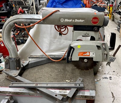 Black & Decker No. 7700 Compact Radial Arm Saw 10 Amp 2 Hp 5200 Rpm ...