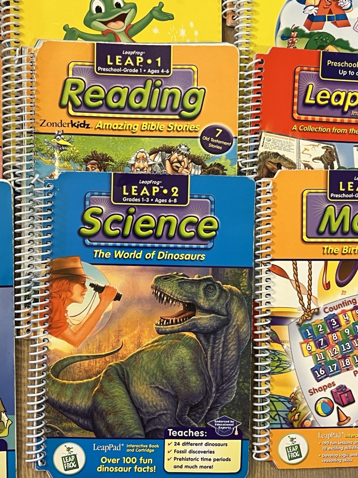 Lot Of 21 LeapFrog Books & Cartridges Tested Works Phonics Reading Fair ...