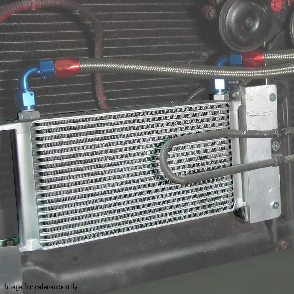 T6061 ALUMINUM 13-ROW 10AN TRANSMISSION/COOLANT/ENGINE OIL COOLER EXTRA ...
