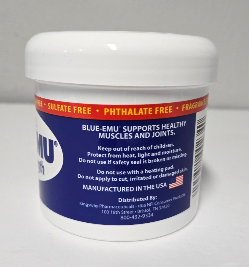 Original BLUE EMU Super Strength Topical Cream 12 oz W/ EMU OIL EXP12 ...