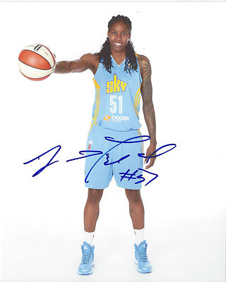 JESSICA BRELAND Signed 8 x 10 Photo WNBA Chicago Sky BASKETBALL Free ...