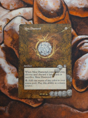 MTG Mox Diamond Hand Painted Alter Stronghold Magic the Gathering ...