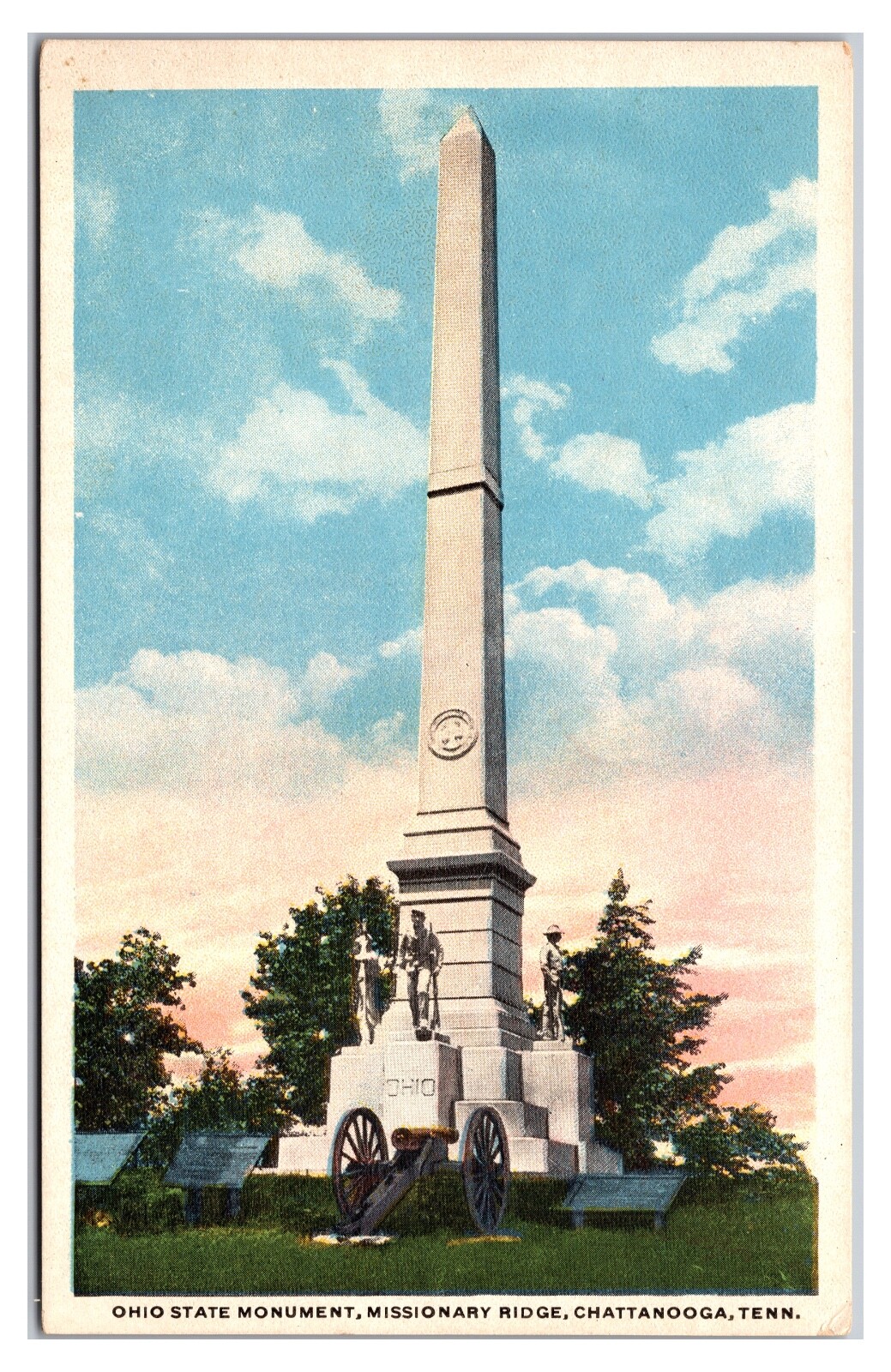 1920s- Ohio State Monument, Missionary Ridge, Chattanooga, Tennessee ...