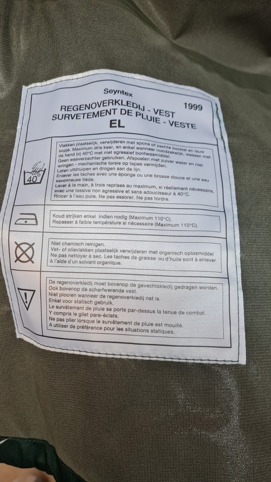 NEW Genuine Belgian Army Waterproof Gore-Tex Seyntex Jacket Jigsaw ...