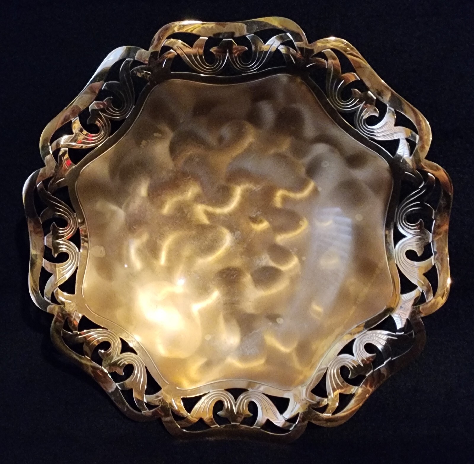Stunning Vintage ~ WMF ~ EP Brass ~ Silverplate Dish ~ Made In Germany ...
