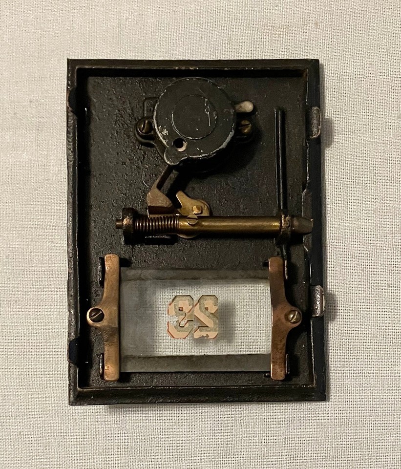 Vtg FLYING EAGLE Brass US Post Office PO Box Combination Lock Single ...